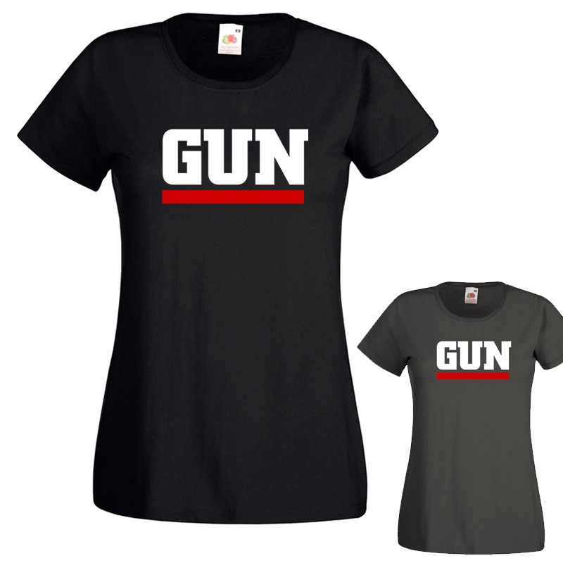 Camiseta mujer Gun -MADE4ROCK.Camisetas rockeras mujer
